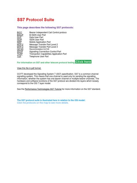 Ss7 Protocol Suite Pdf Communications Protocols Osi Model Ss7 Protocol Suite Pdf Communications Protocols Osi Model