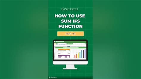Part 3 Sumifs Functionexcel Datatableexceltipsexceltricksshortsfeedspreadsheetshorts