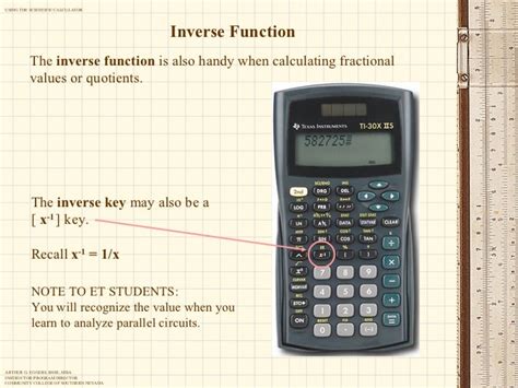 Using The Scientific Calculator