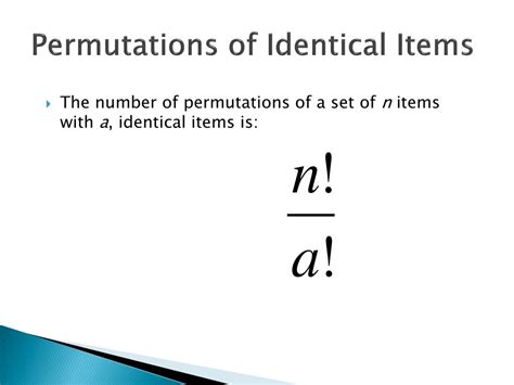 Ppt Permutations With Identical Items Powerpoint Presentation Free