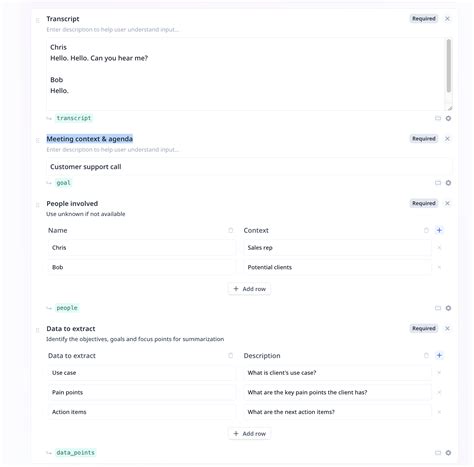 Summarize Meeting Transcript Relevance Ai Documentation