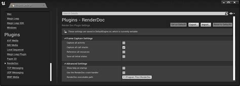 renderdoc 虚幻引擎 4 27 文档 epic developer community