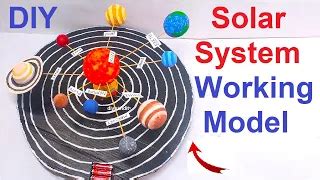 Solar System Working Model Making For Science Exhibition DIY School