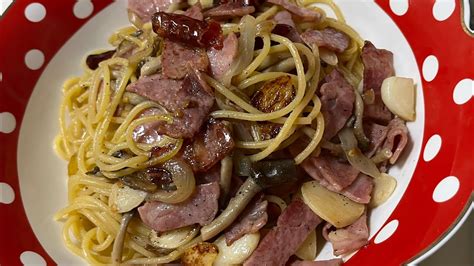 초간단 베이컨오일파스타 Youtube