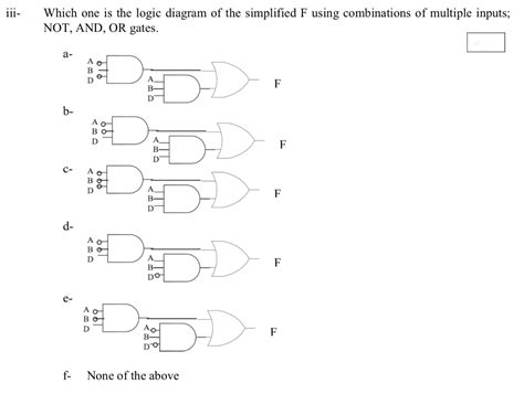 Solved Given The Following Boolean Function In