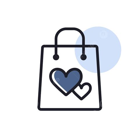 Gist Bag With Heart Vector Isolated Icon Sign Symbol Love Vector Sign