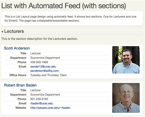 Creating Sections And Sub Sections