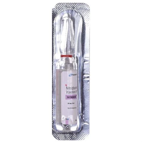 Nitrocin Injection Nitroglycerin At Rs 36 81 Vial नाइट्रोग्लिसरीन इंजेक्शन In Bengaluru Id