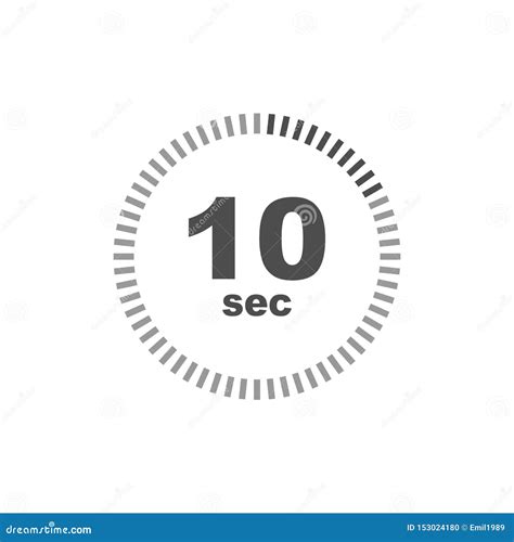 Timer 10 Sec Icon Simple Design Stock Illustration Illustration Of Digital Circle 153024180