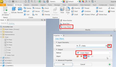 how to relocate the origin in an inventor part workspace