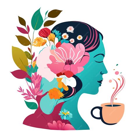 Premium Vector Watercolor Line Drawing Person Flower Hand Drawn