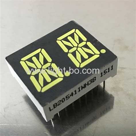 Ultra White Segment LED Display Inch Dual Digit Common Anode For Instrument Panel
