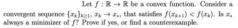 Solved Let Fr → R Be A Convex Function Consider A
