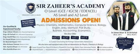 Sir Zaheer Ahsan Sir Ali Farhad Sir Zaheers Academy Home Facebook