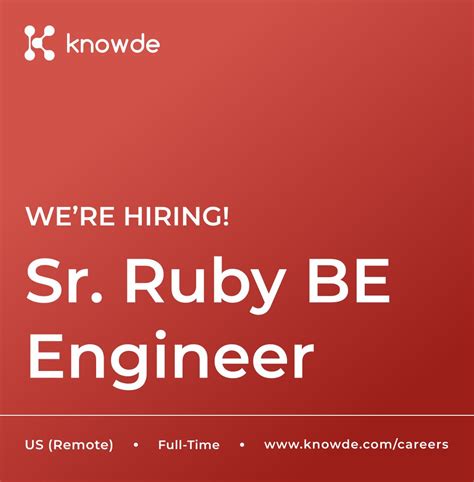 Dariusz Dykas On Linkedin Knowde Is Looking For A Senior Ruby Engineer You Think You Can Fit