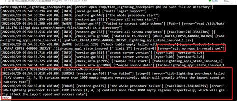 lightning 导入失败 TiDB 的问答社区