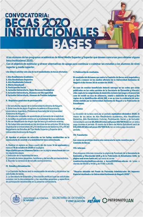 Convocatoria Becas Institucionales 2020 Universidad Autonoma De Nayarit
