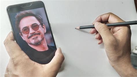 How To Draw Robert Downey Jr Step By Step Youtube