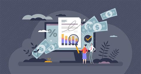 Cash Flow As Finances Planning Or Money Movement Analysis Tiny Person Concept Stock Vector