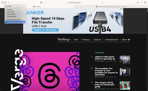 How To Use Safari Tab Groups The Verge