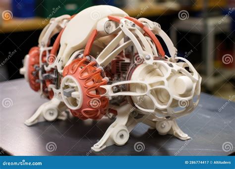 3d Printed Biohybrid Robot Components Assembly Stock Illustration Illustration Of Innovation