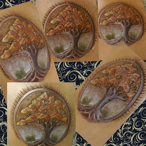 Tree Of Life Fall Colors CoolCreations Leathercraft Leatherwork GettingItDone Handmade