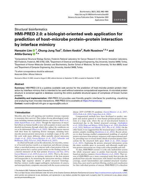 Pdf Hmi Pred 20 A Biologist Oriented Web Application For Prediction Of Host Microbe Protein