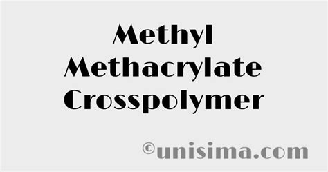 Methyl Methacrylate Crosspolymer