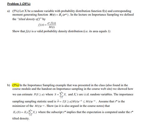 Solved Problem Let X Be A Random Variable With Chegg