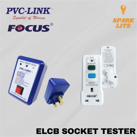 Pvc Link Focus 13a Elcb And Socket Tester 150ma Elcb Trips Test Shopee Malaysia