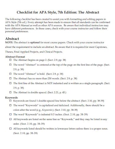50 Apa 7 Examples To Download