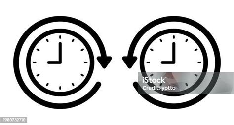 Clockwise And Counterclockwise Isolated Vector Icons Stock Illustration Download Image Now