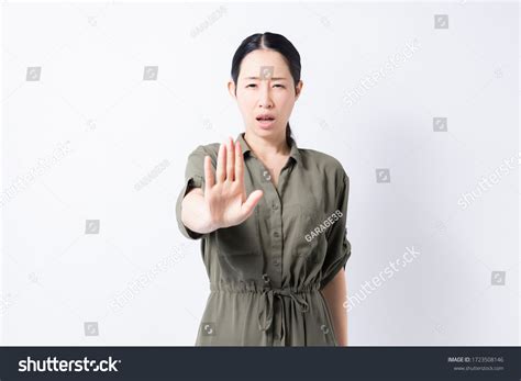 Woman Making Ng Sign Stock Photo 1723508146 Shutterstock