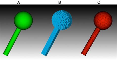 Example Tetrahedral And Cubic Spine Meshes Download Scientific Diagram