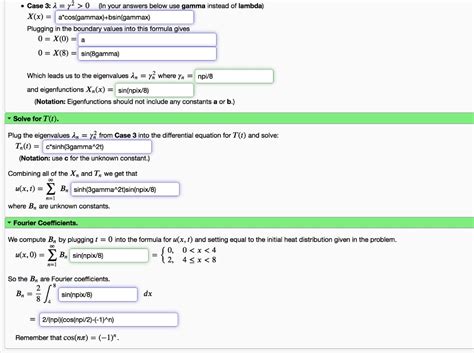 solved case 3 1 y 2 0 in your answers below use gamma instead of