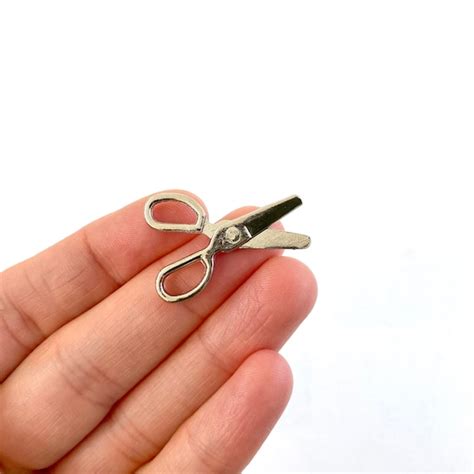 Tiny Metal Scissors 30mm Hinged Realistic Doll Stationery Etsy