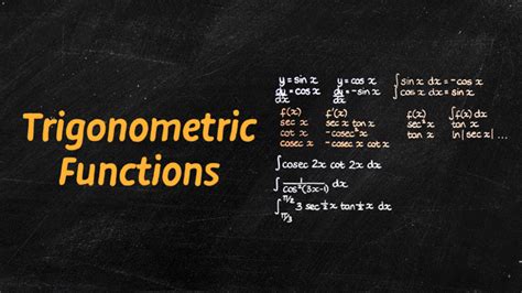 Integrating Basic Trigonometric Functions Clickview