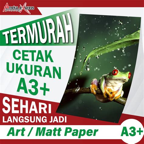 Jual Print A3 Cetak A3 MURAH Art Paper Dan Matt Paper 1 Sisi 2 Sisi Shopee Indonesia