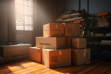 premium photo a successfully delivered and received package generative ai