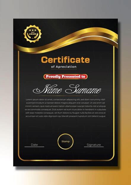 Premium Vector Professional Certificate