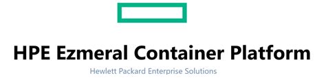 hpe ezmeral container platform