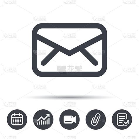 信封图标发送信息的信号