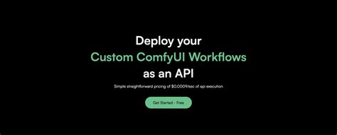 Introducing Cheapcomfyui Host Your Custom Comfyui Workflows As An Api With Ease