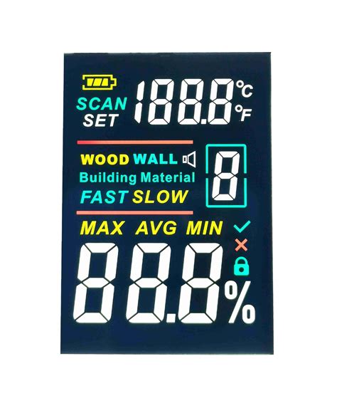 Custom Infrared Rangefinder 7 Segment Monochrome Va Tn Stn Htn Fstn Lcd