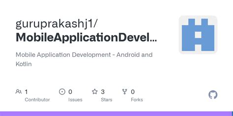 Github Guruprakashj1mobileapplicationdevelopment Mobile Application Development Android