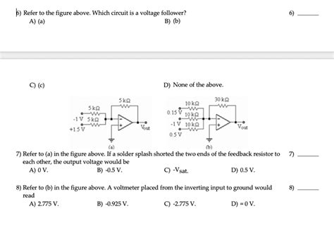 solved refer to the figure above which circuit is a