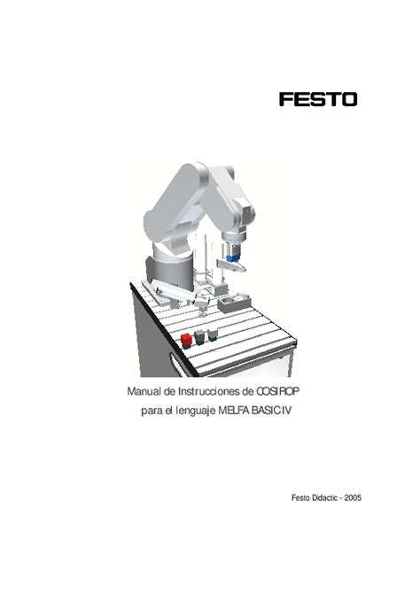 Pdf Manual Practicas Robotica Con Melfa Iv