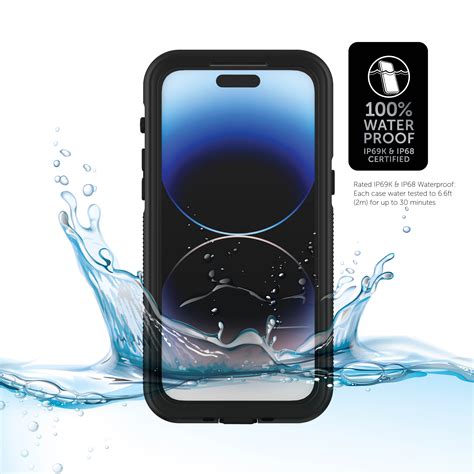Body Glove Tidal Waterproof Phone Case For Iphone 14 Pro Max Black