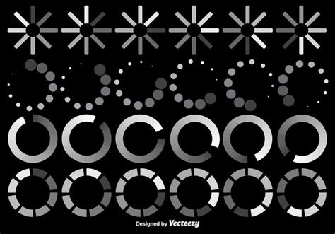 vector set of preloader icons download free vector art stock