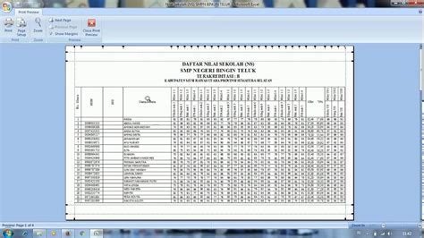 Cara Membuat Garis Batas Print Pada Excel Cara Print Excel Dengan Tutorial Sederhana Pada